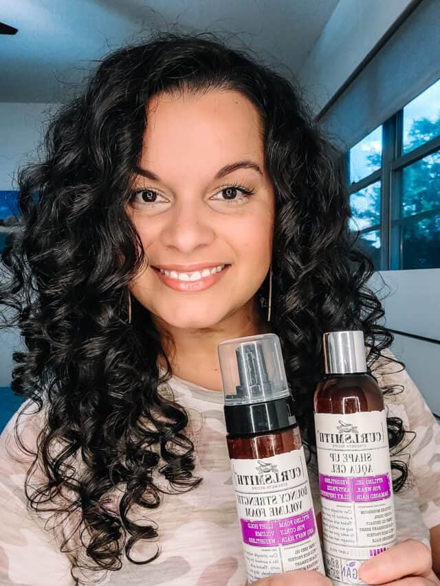 Curlsmith Strength Line Review for Fine Curly Hair - The Holistic Enchilada